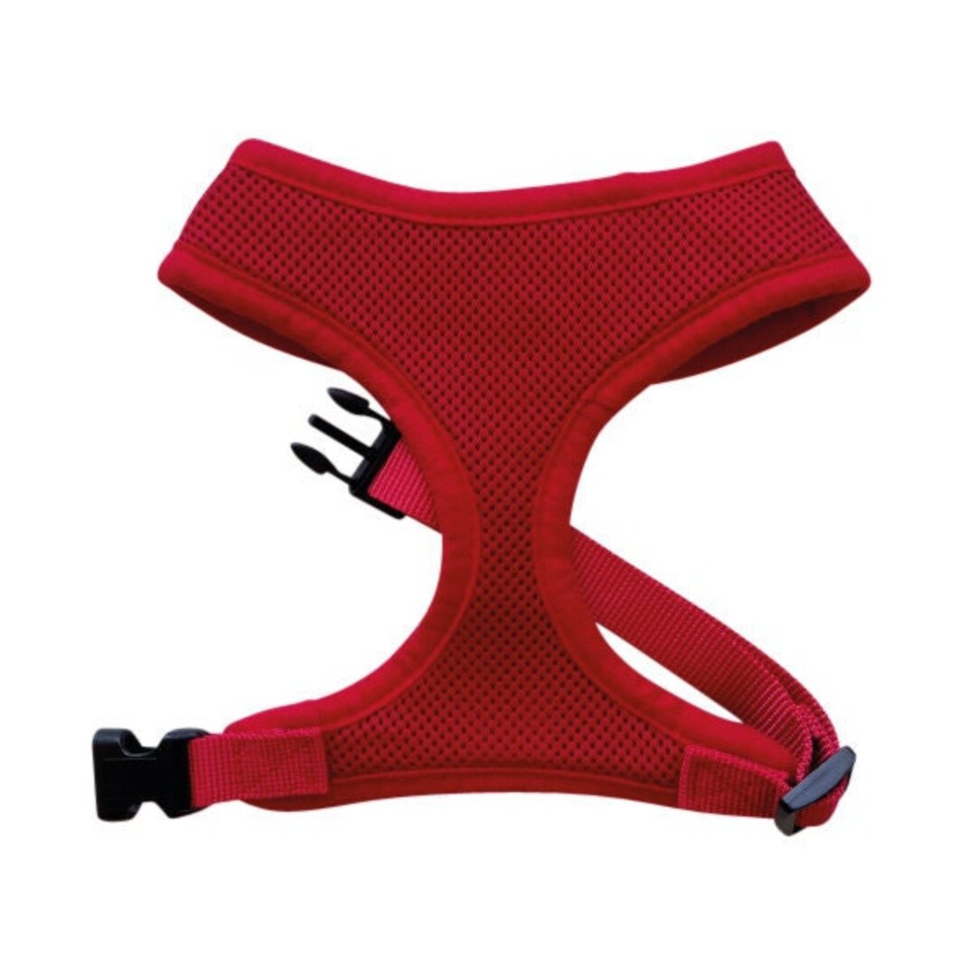 Red Mesh Dog Harness - Red Dog Harness - Vest Dog and Puppy Harness ...