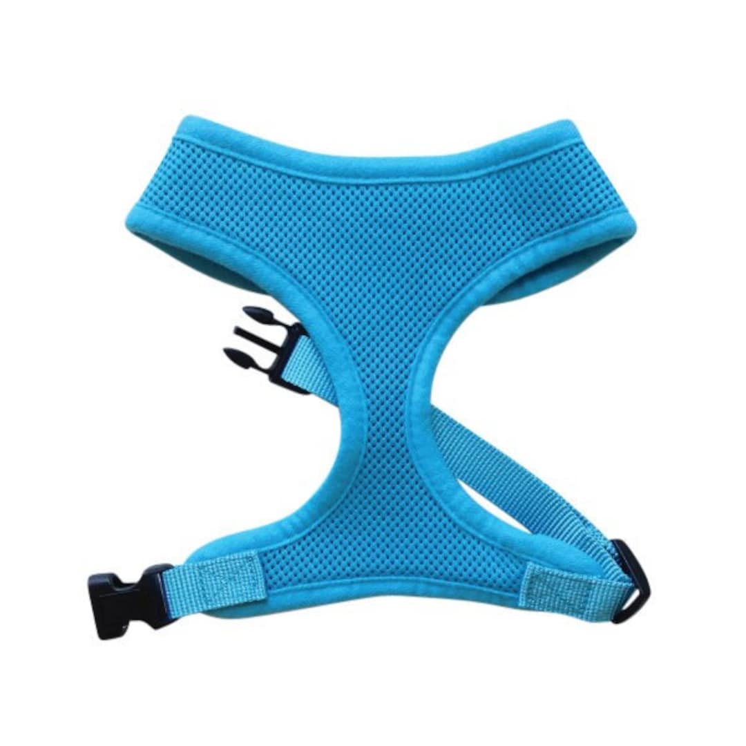 Blue Mesh Dog Harness - Blue Dog Harness - Vest Dog and Puppy Harness ...