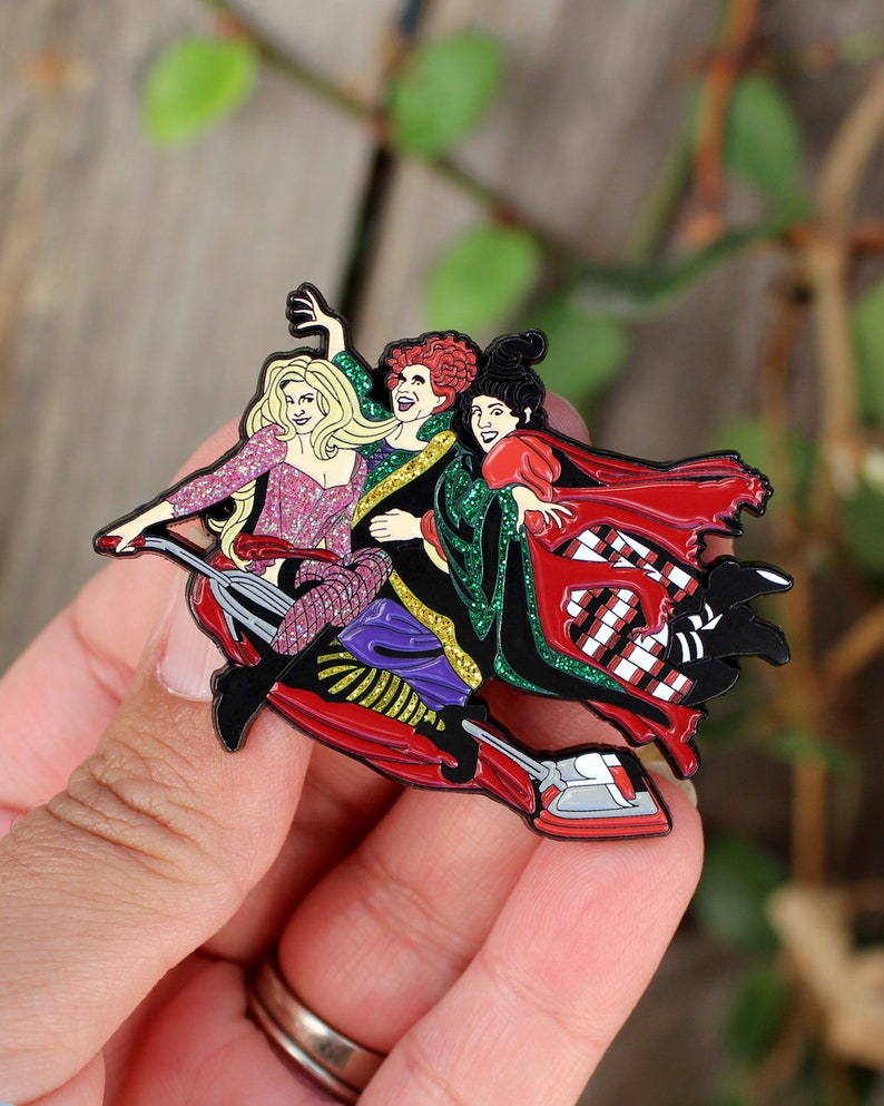 The Sanderson Sisters Enamel Pin Brooch - Etsy