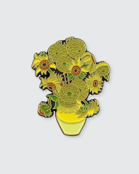Sunflowers Enamel Pin | Etsy