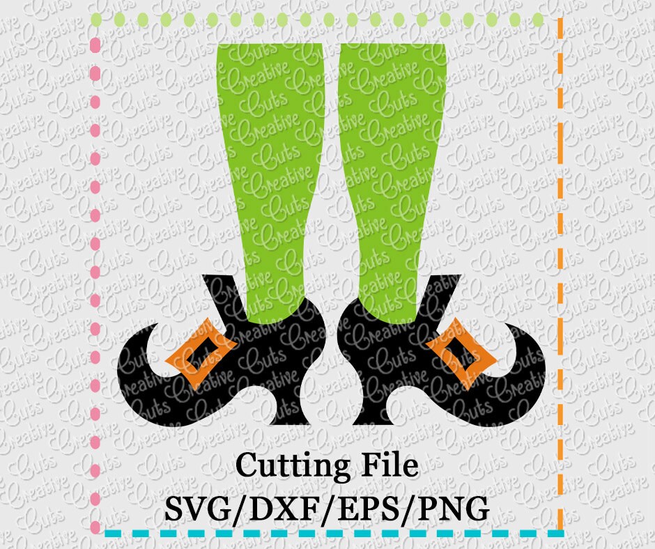 Witch Legs Cutting File SVG, EPS, DXF, and Png for Cutting Machines ...