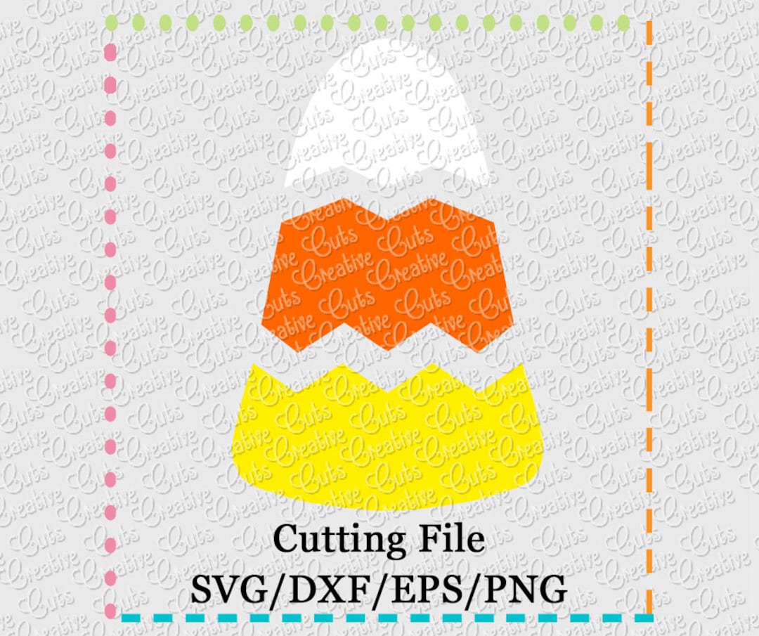 Candy Corn Chevron Cutting File SVG, EPS, DXF, and Png for Cutting ...