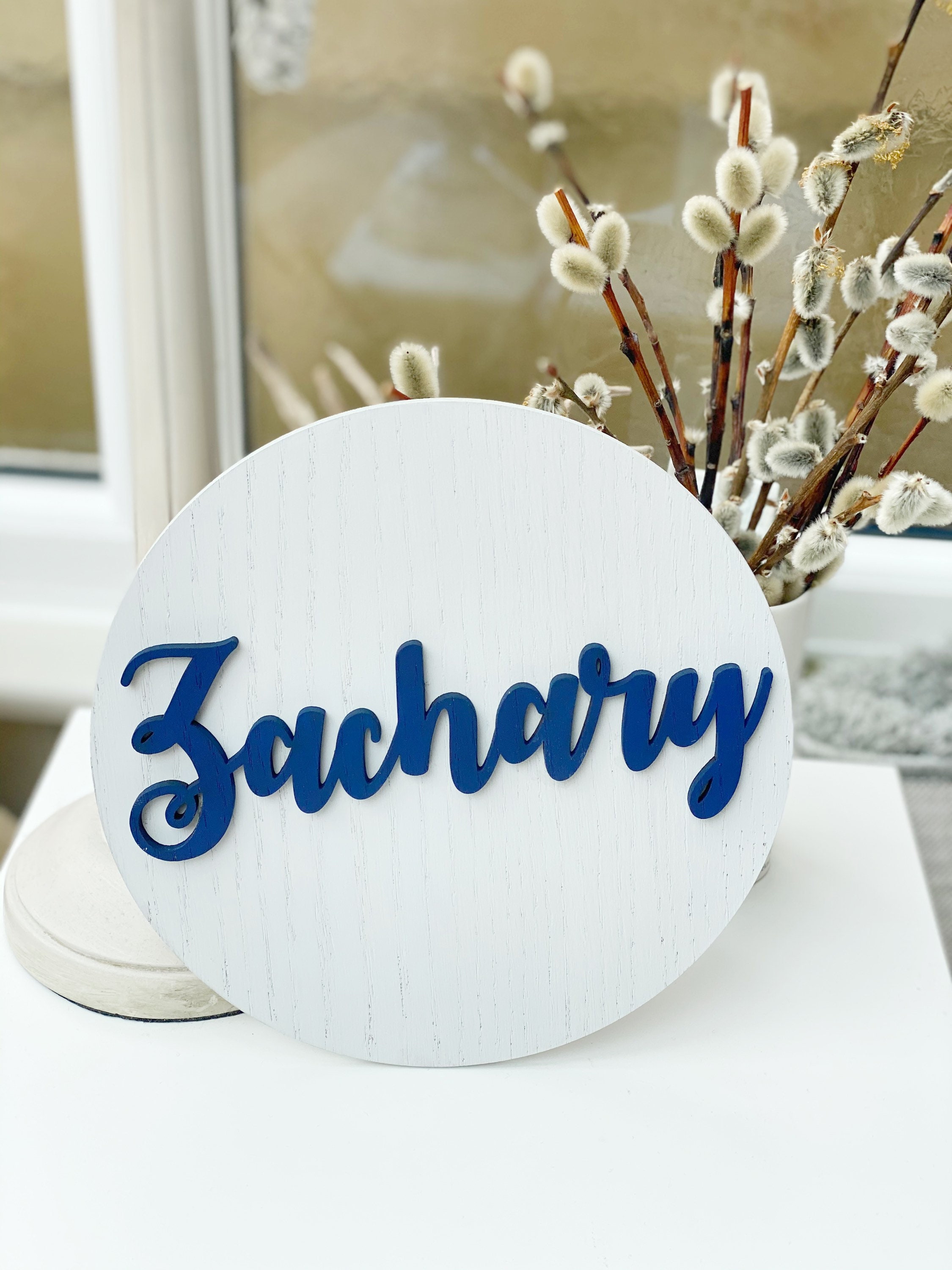 Personalised Large Plaque Wall Plaque Oak Veneer Name | Etsy