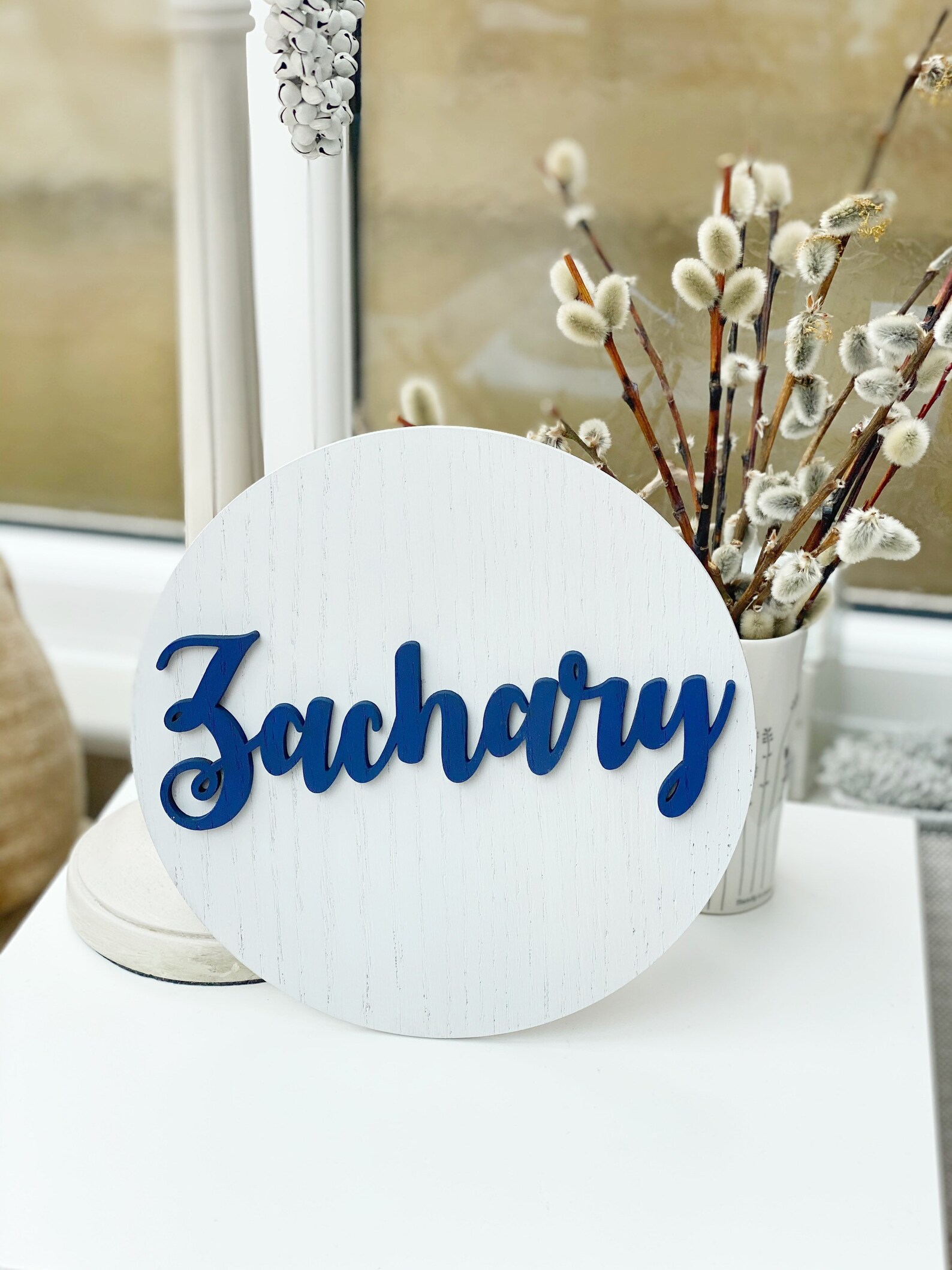 Personalised Large Plaque Wall Plaque Oak Veneer Name | Etsy