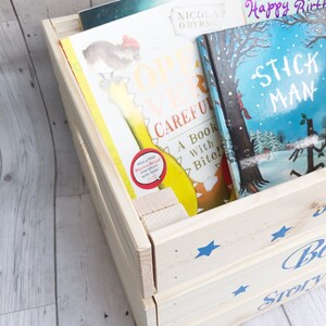 Story Books, Book Crate , Book Storage, Nursery Storage, Book Box ...