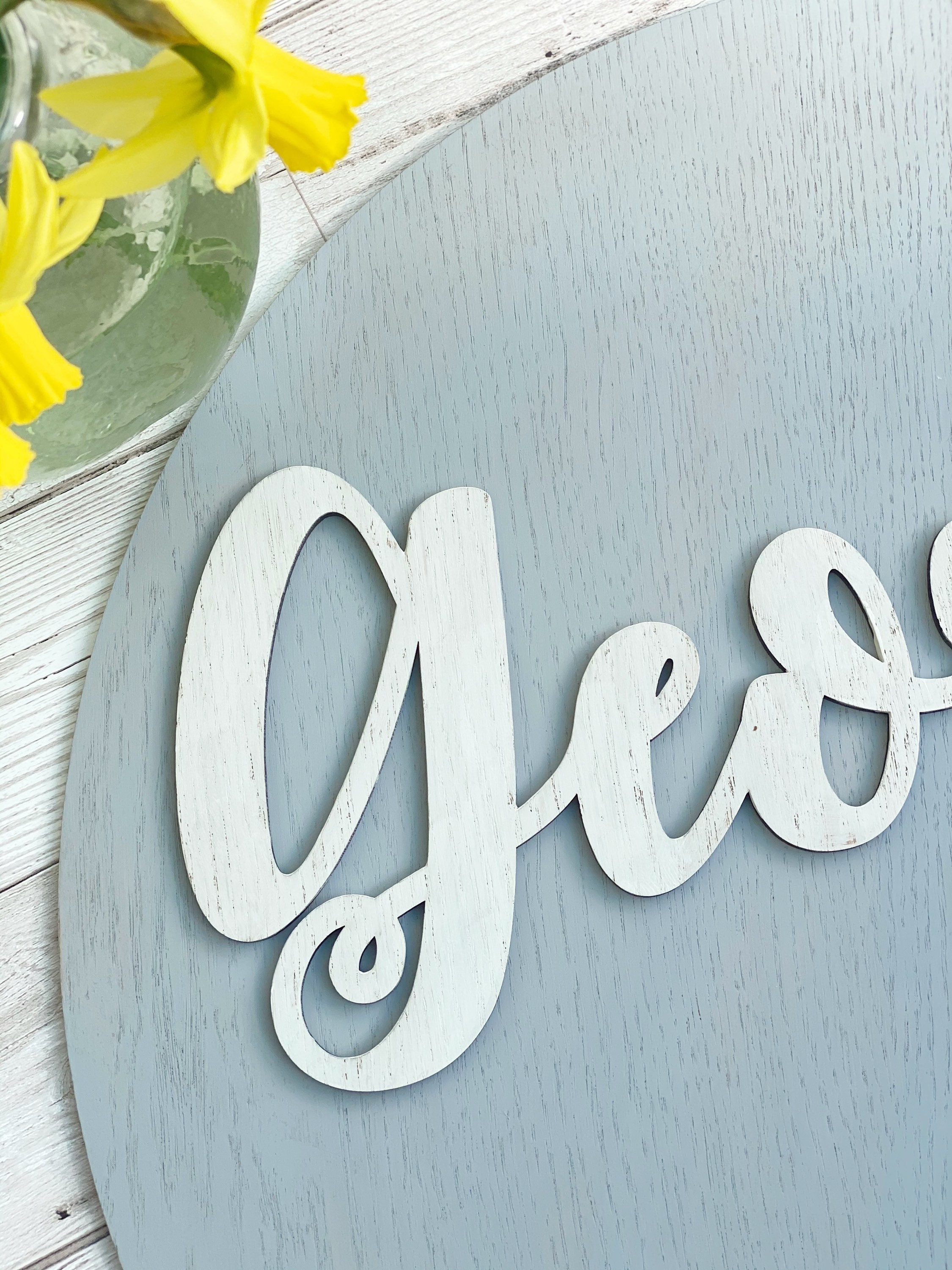 Personalised Large Plaque Wall Plaque Oak Veneer Name | Etsy