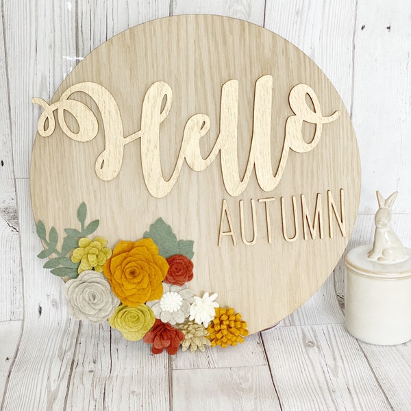 Felt Flower Plaque - Etsy