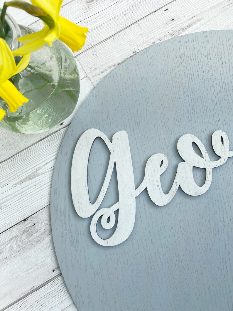 Personalised Large Plaque Wall Plaque Oak Veneer Name | Etsy