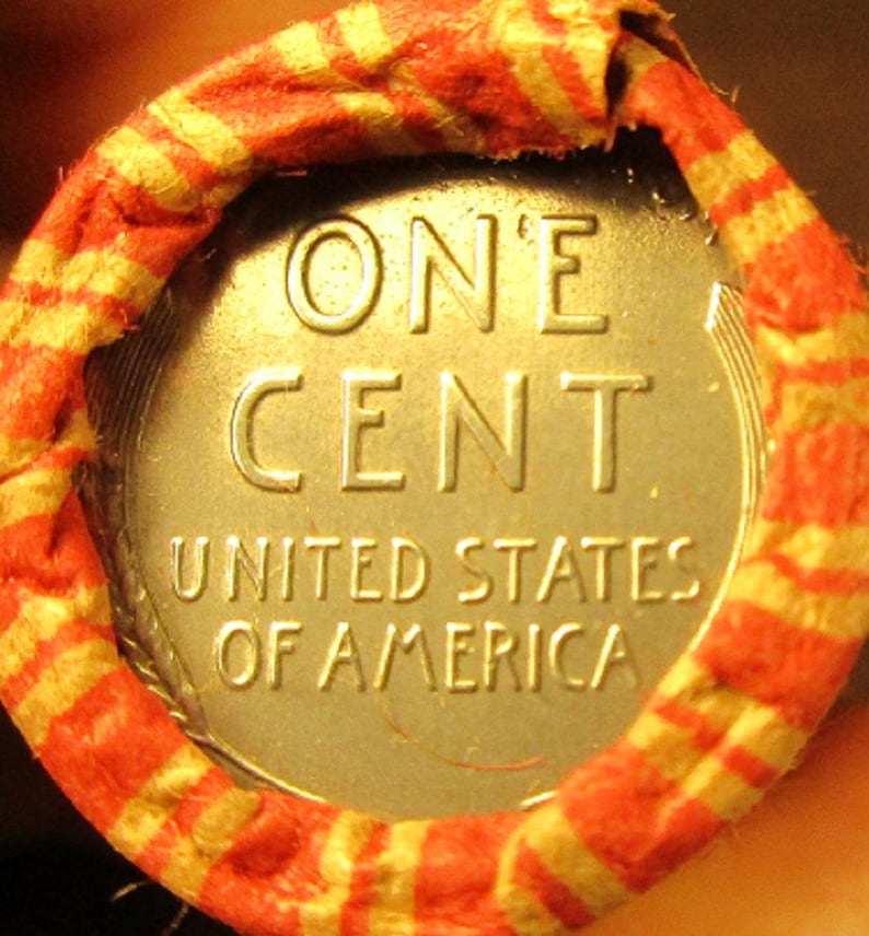 Lincoln Wheat Penny Roll UNC. Looking 1943 (?P-D-S?) Wheat Cent End ...