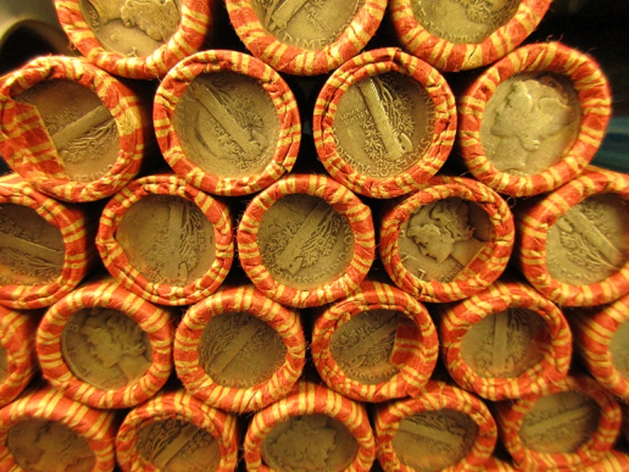 Wheat Penny Roll Capped With Mercury Dimes - Etsy