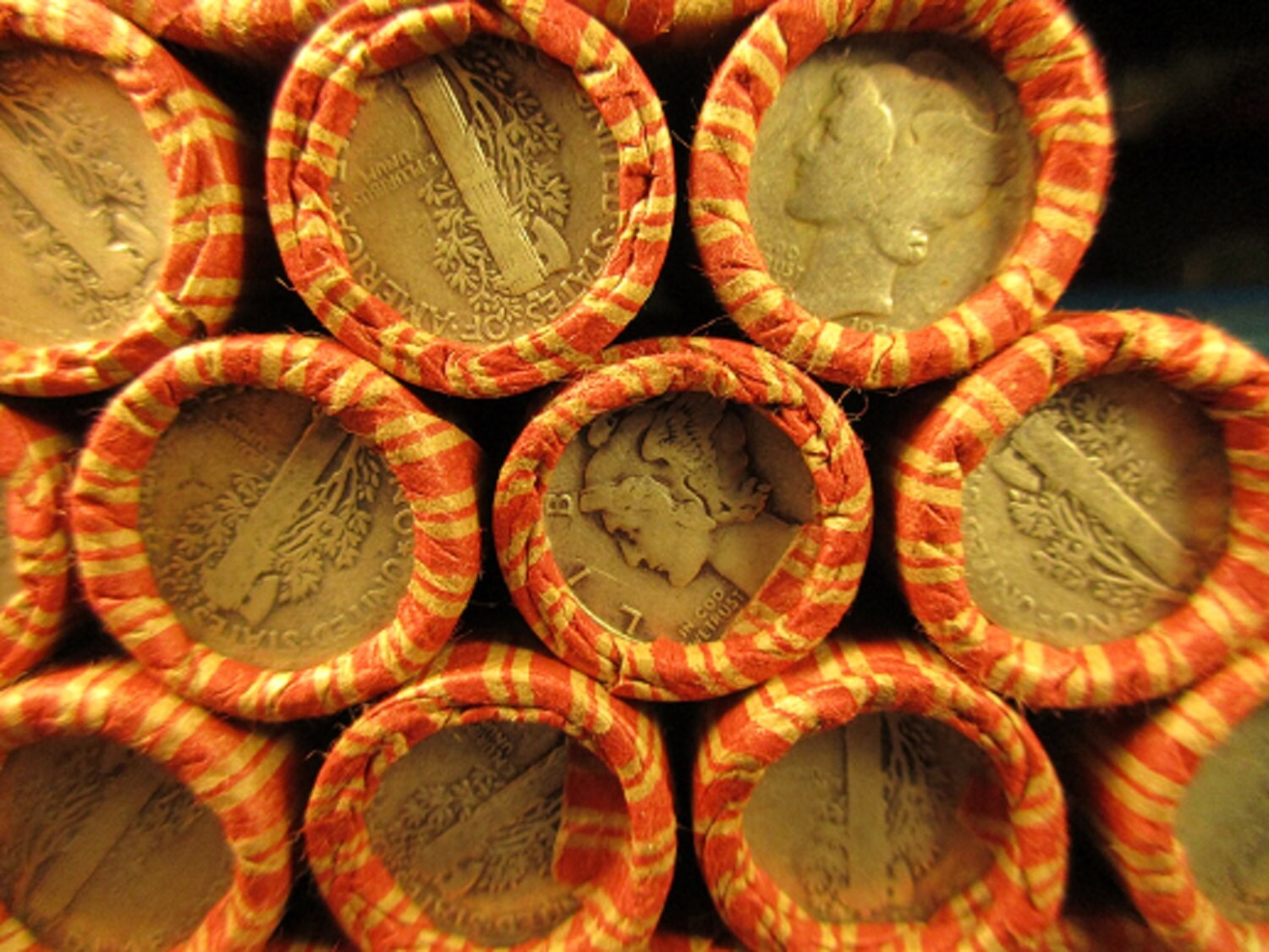 Wheat Penny Roll Capped With Mercury Dimes - Etsy