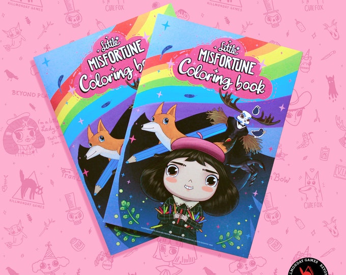 Little Misfortune Coloring Book - Etsy