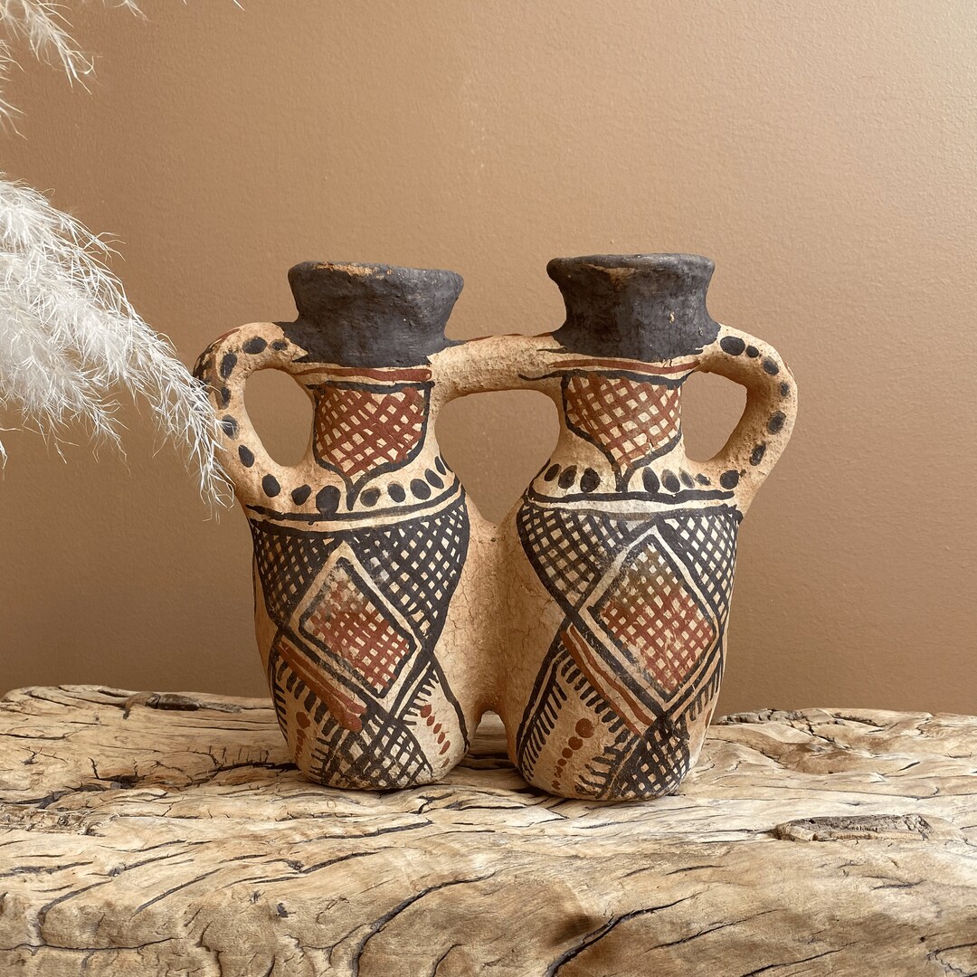 Berber Double Pottery Jar of the Rif - Etsy