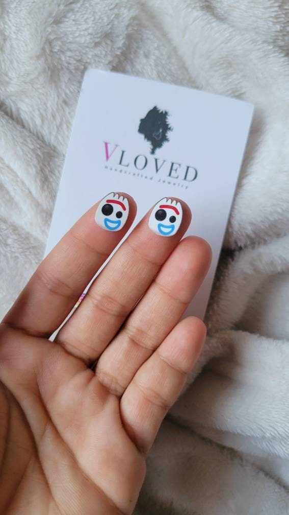 Forky Inspired Earrings, Disney Jewelry, Disney Earrings, Disney ...