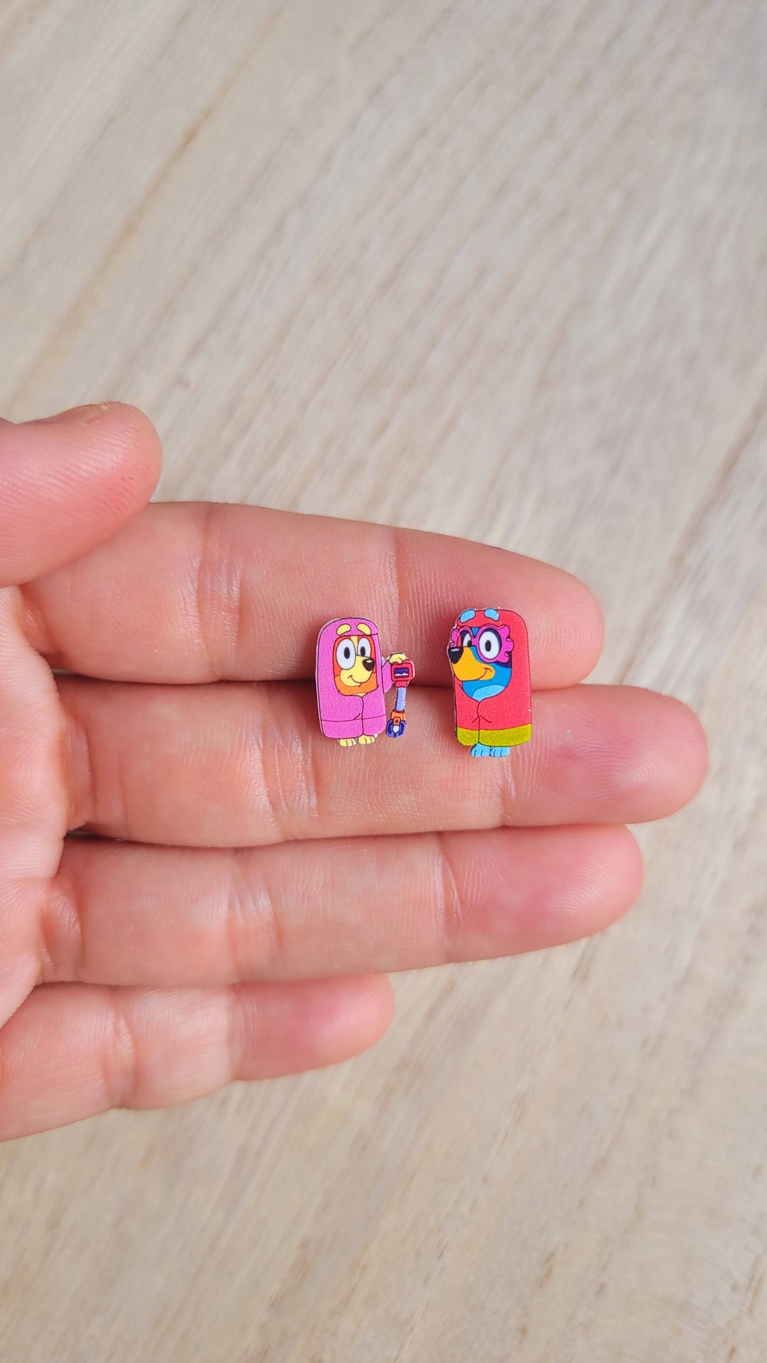 Granny Rita & Janet Dog Sisters Cartoon Inspired Studs Earrings, Disney ...
