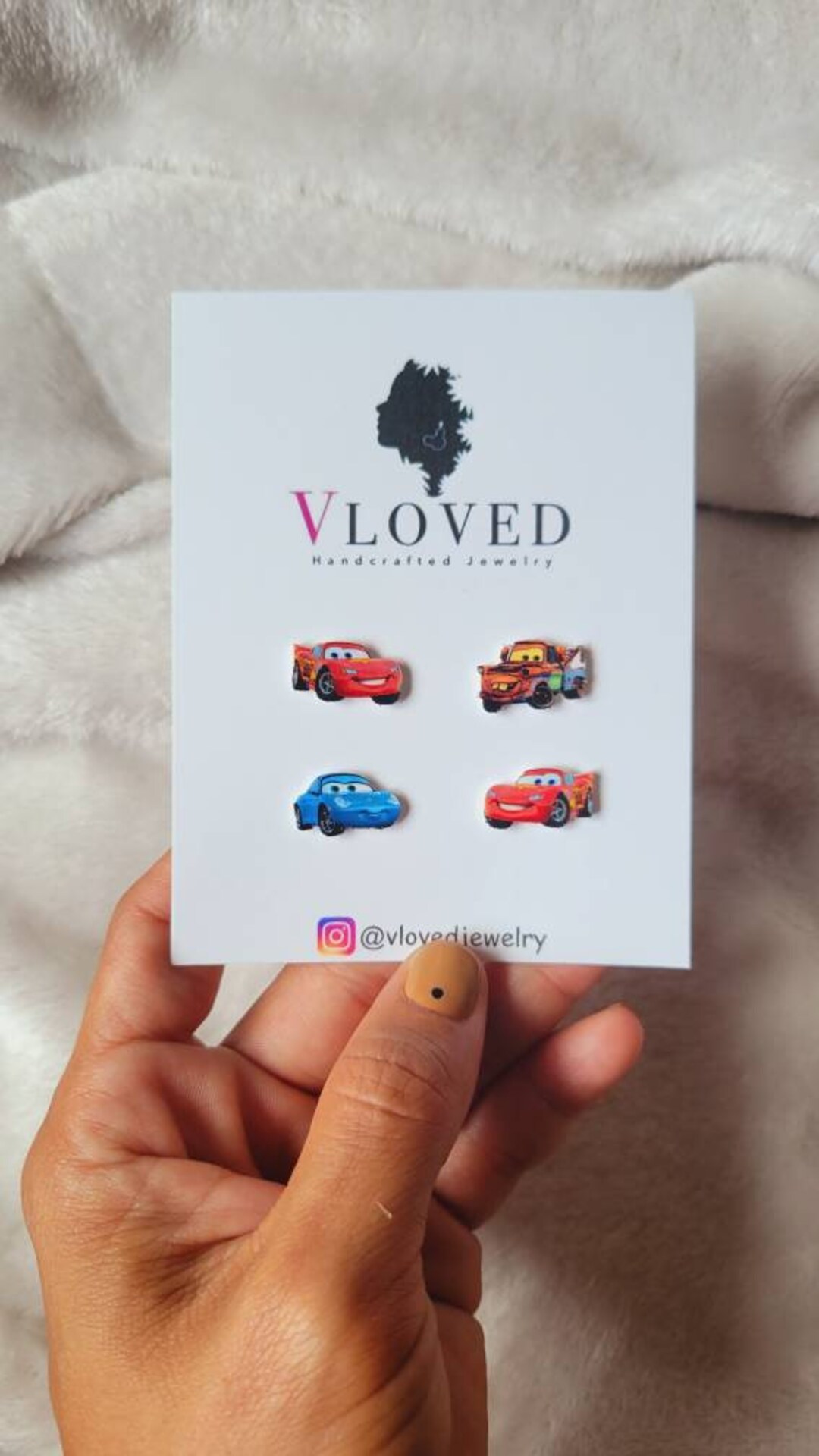 Cars Inspired Stud Earrings, Inspired Earrings, Disney Jewelry,disney ...