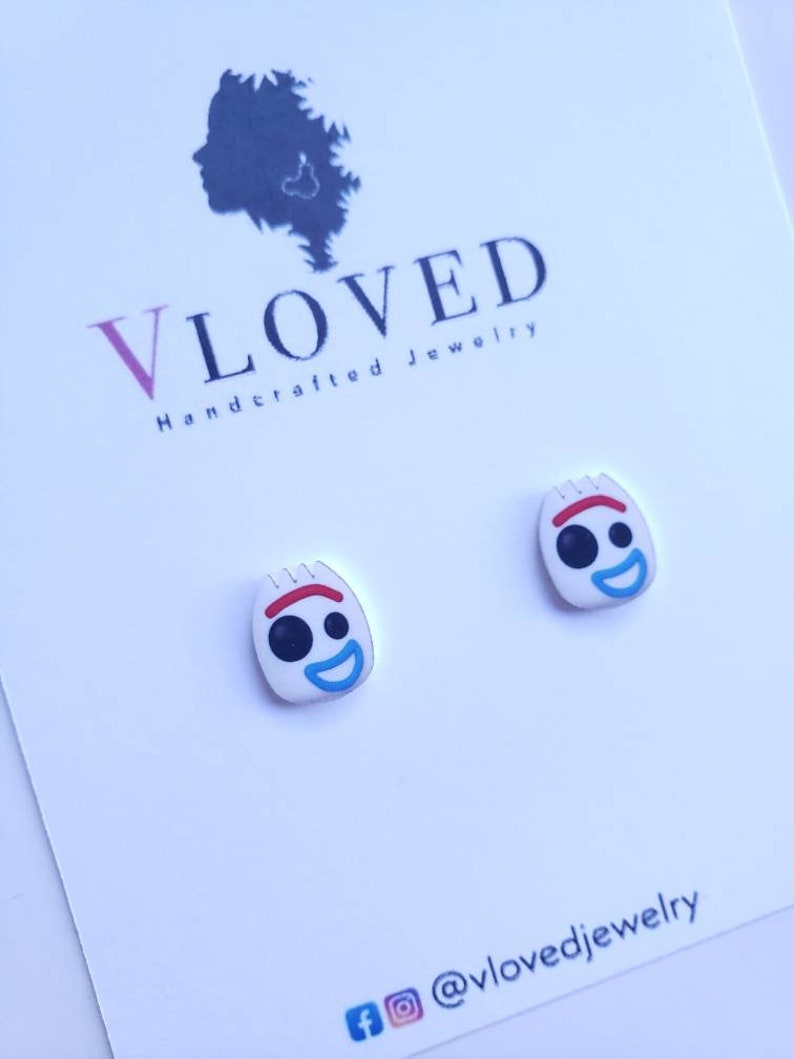 Forky Inspired Earrings, Disney Jewelry, Disney Earrings, Disney ...