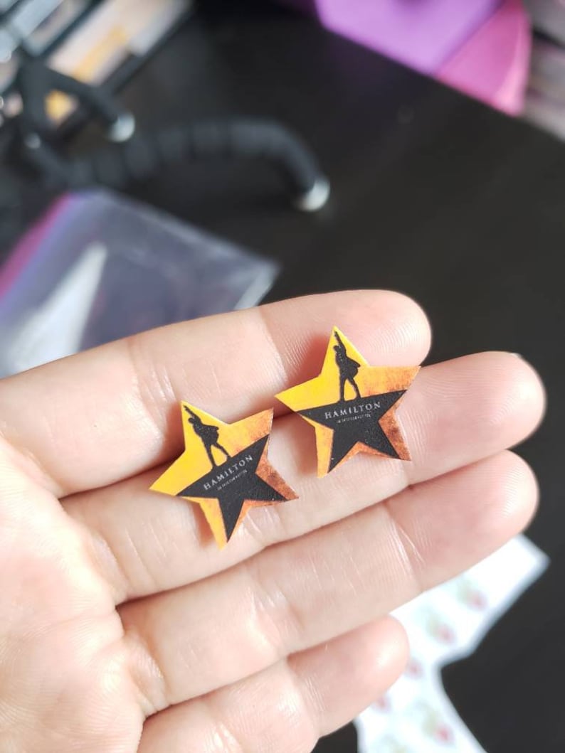 Hamilton Musical Inspired Studs Earrings Disney Necklace - Etsy