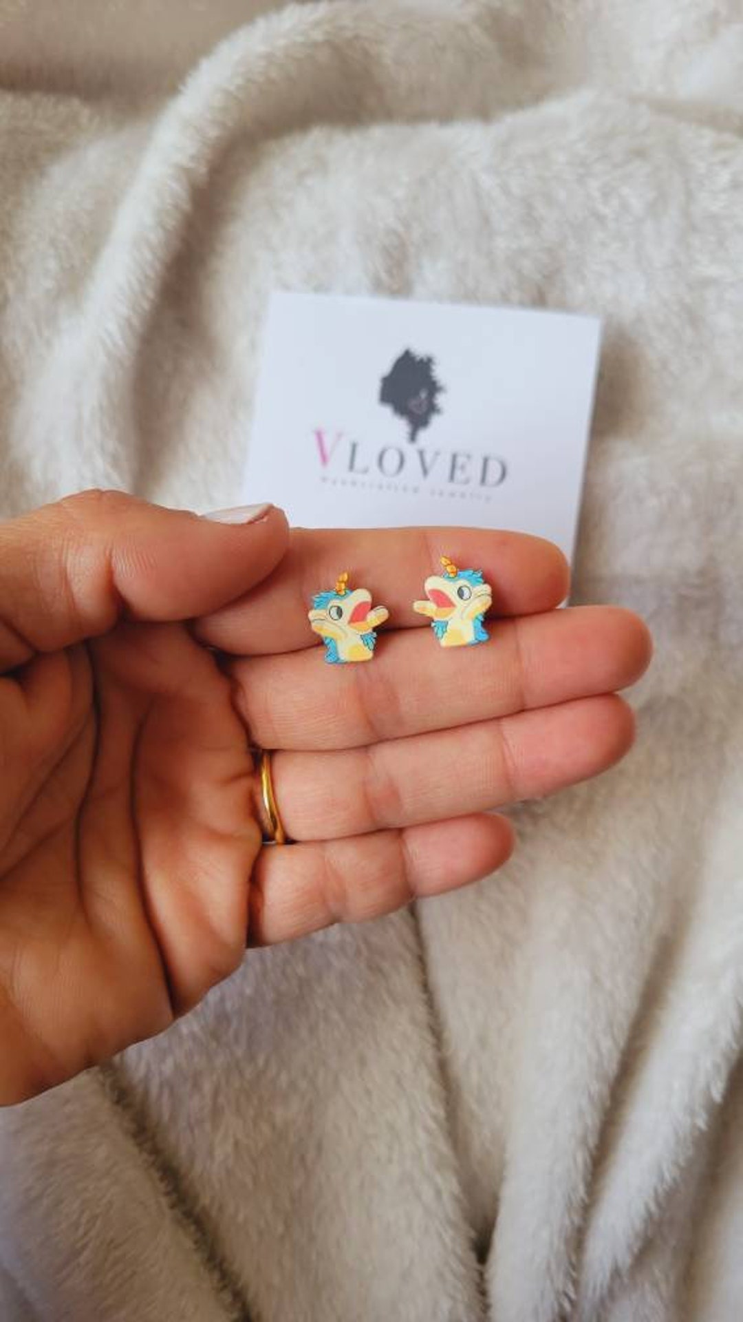 Puppet Unicorn Cartoon Inspired Studs Earrings, Disney Necklace, Disney ...