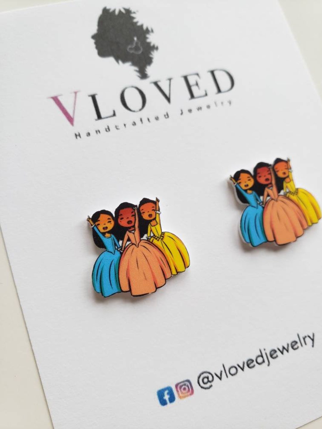 Hamilton Musical Inspired Studs Earrings, Disney Necklace, Disney ...