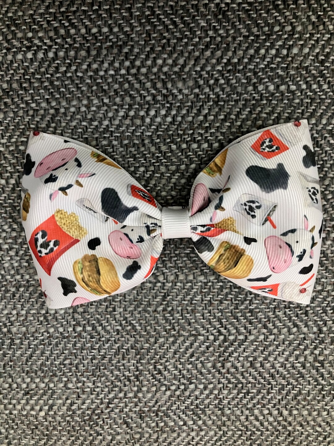 Chicken, Fry, & Milkshake Hair Bow - Etsy