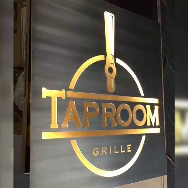 LED Lit Signage Glowing Logo Sign Cut-out Logo on - Etsy