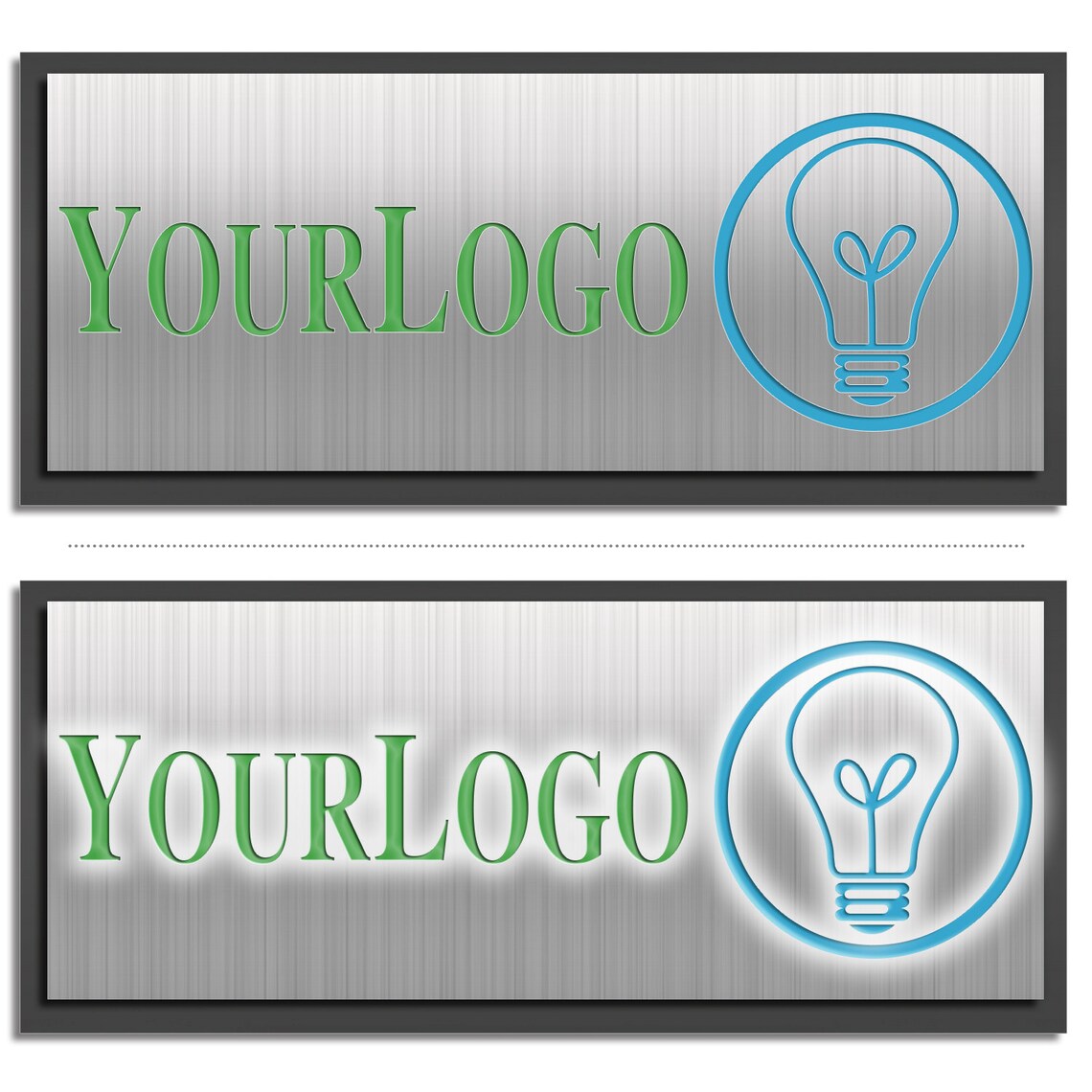 LED Lit Signage Glowing Logo Sign Cut-out Logo on - Etsy