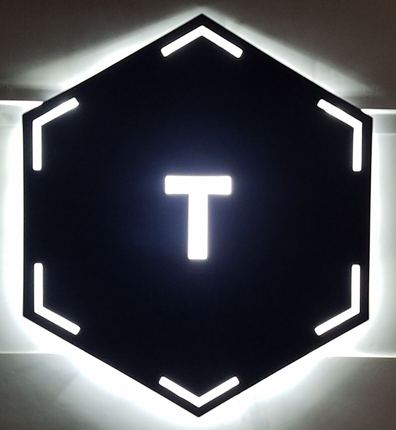 LED Lit Signage Glowing Logo Sign Cut-out Logo on - Etsy