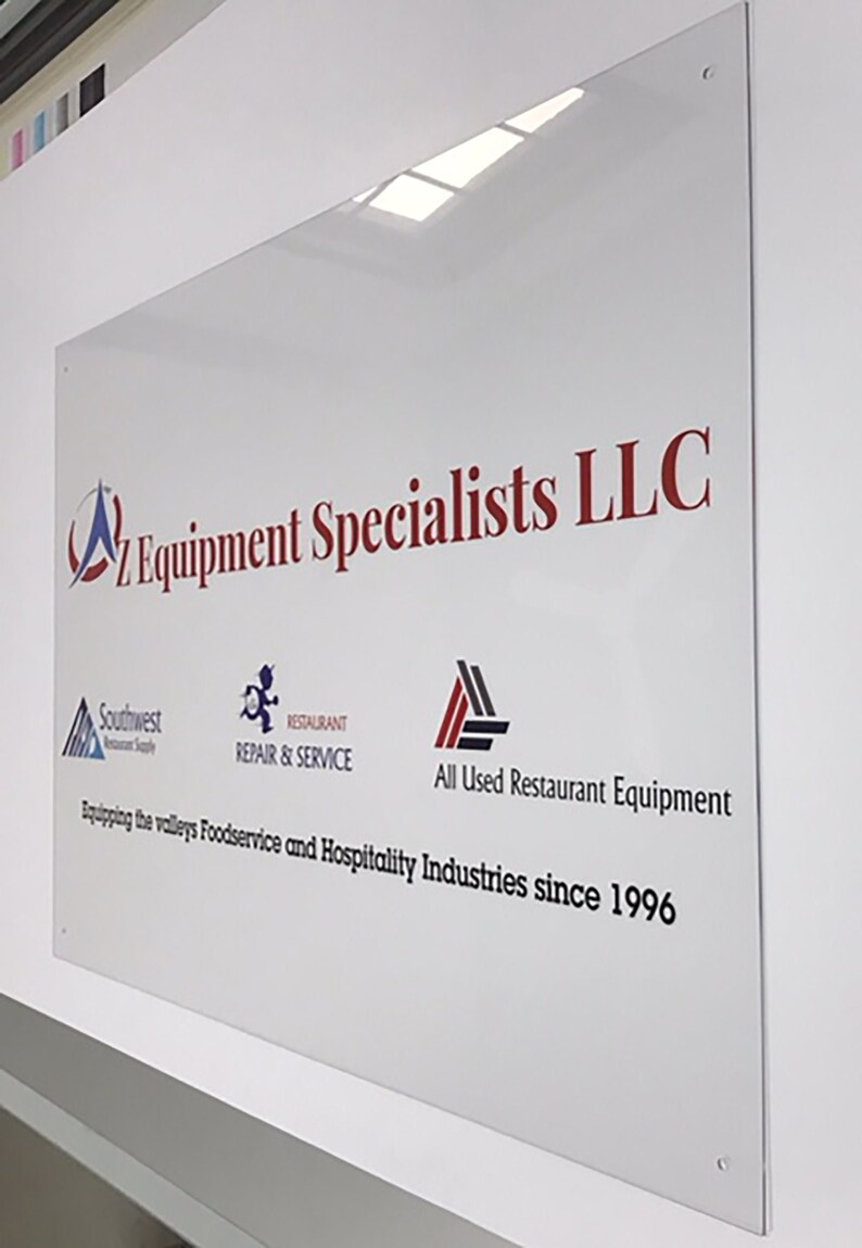 Full Color Print Custom Acrylic Building Sign Any - Etsy