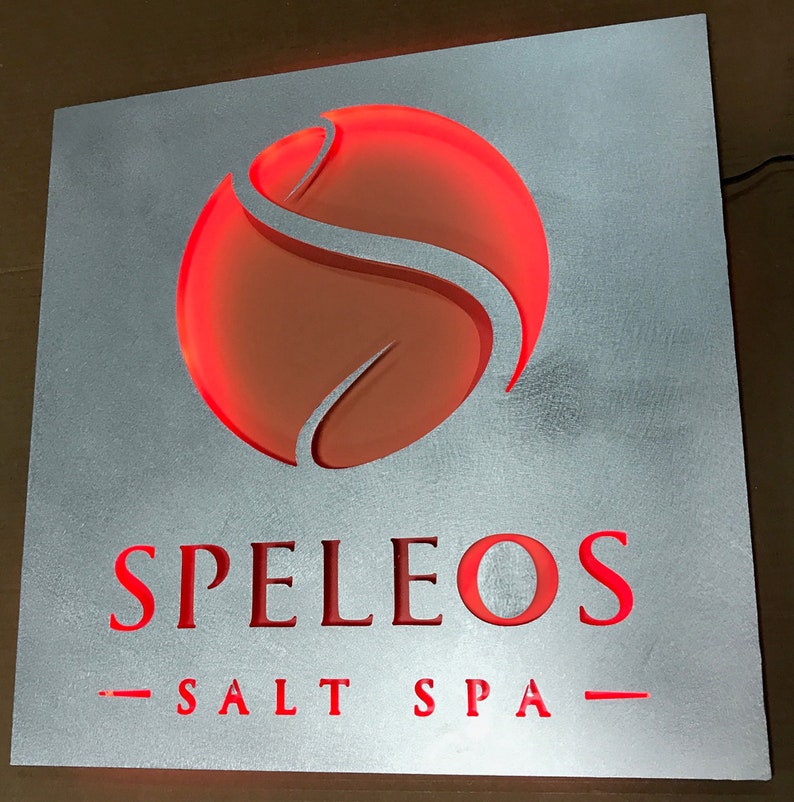 LED Lit Signage Glowing Logo Sign Cut-out Logo on - Etsy