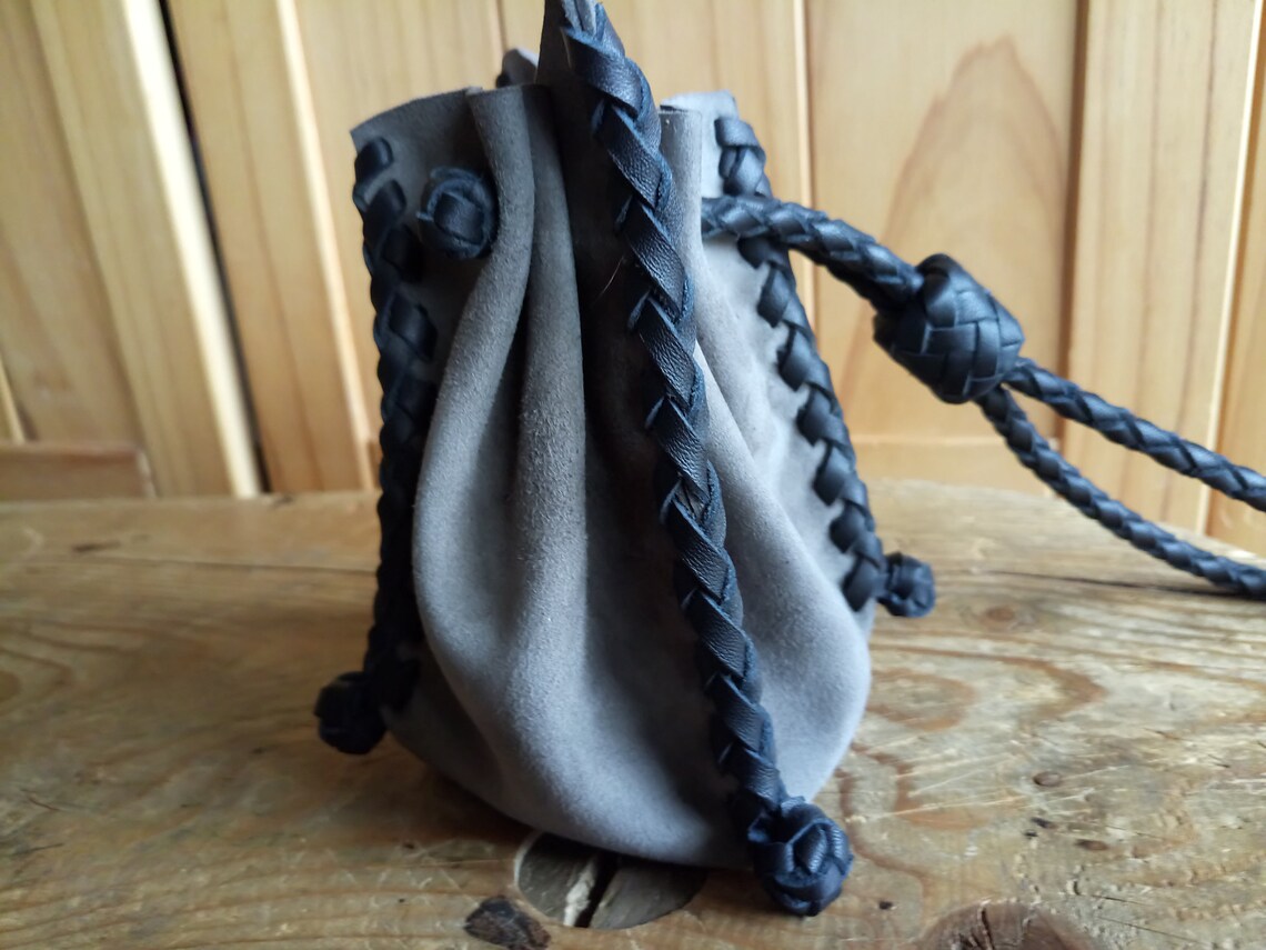 Handmade Leather Pouch & Coin Purse Handbraided Suede Pouch - Etsy UK