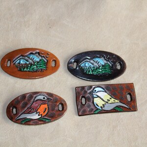 Leather Boot Charm, Shoe Lace Charm, Shoe Lace Accessories, Hand Tooled ...