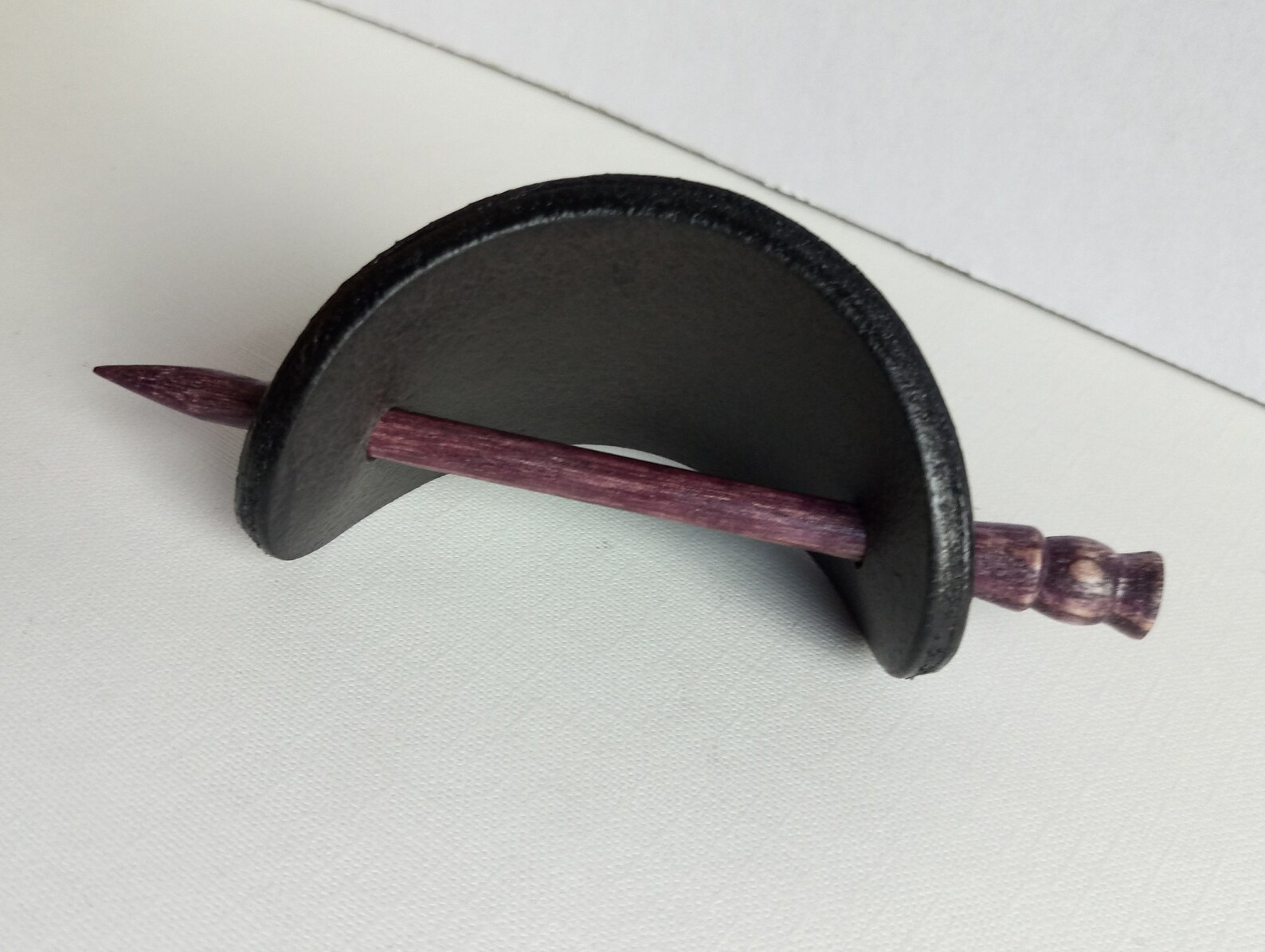 Real Leather Hair Stick Barrette Modern and Elegant Hair - Etsy