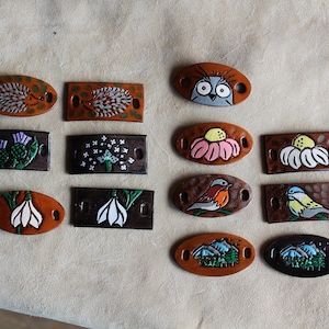 Leather Boot Charm, Shoe Lace Charm, Shoe Lace Accessories, Hand Tooled ...