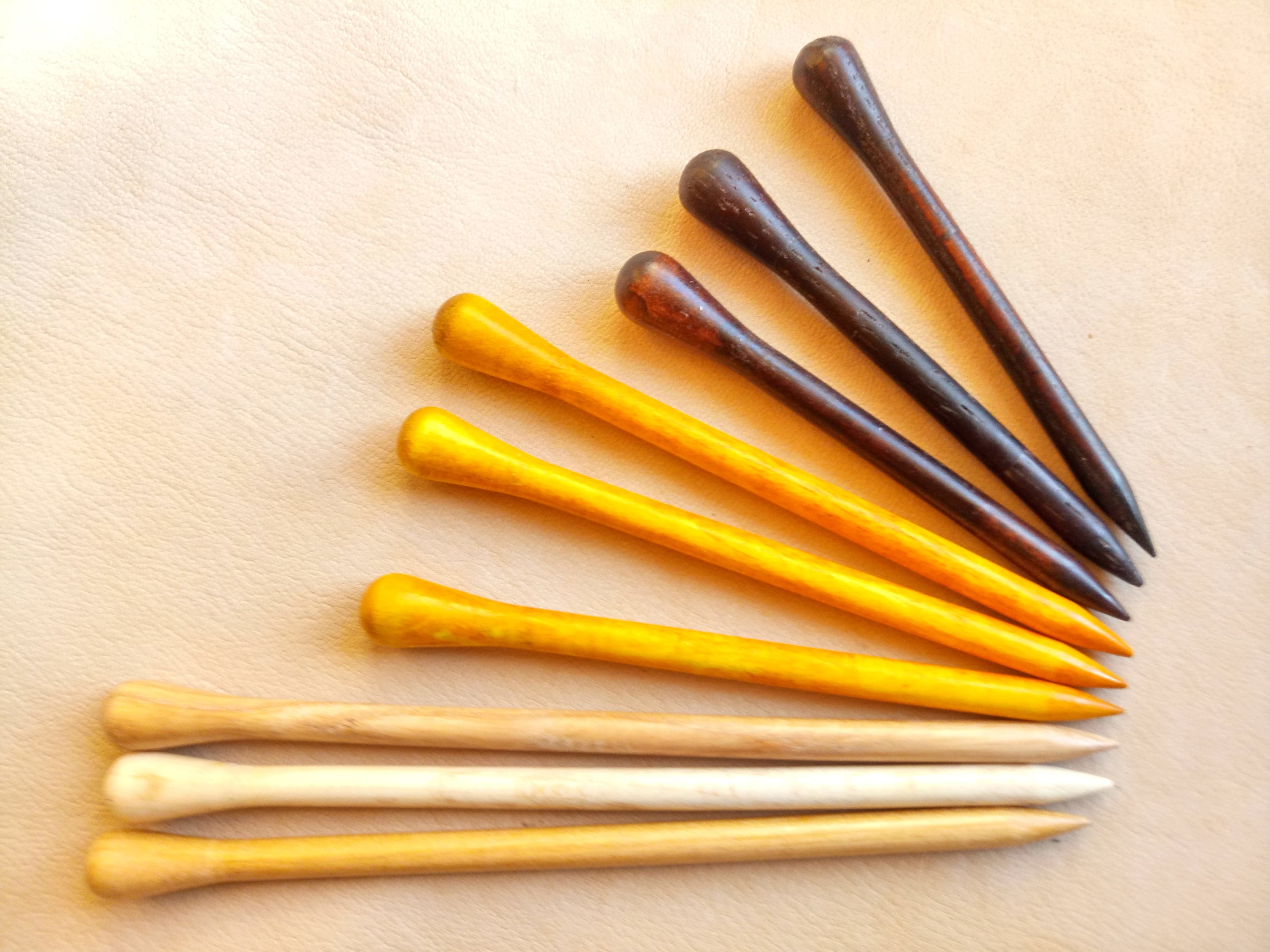 Wooden Hair Stick Various Size of Hair Sticks Turned Wooden | Etsy