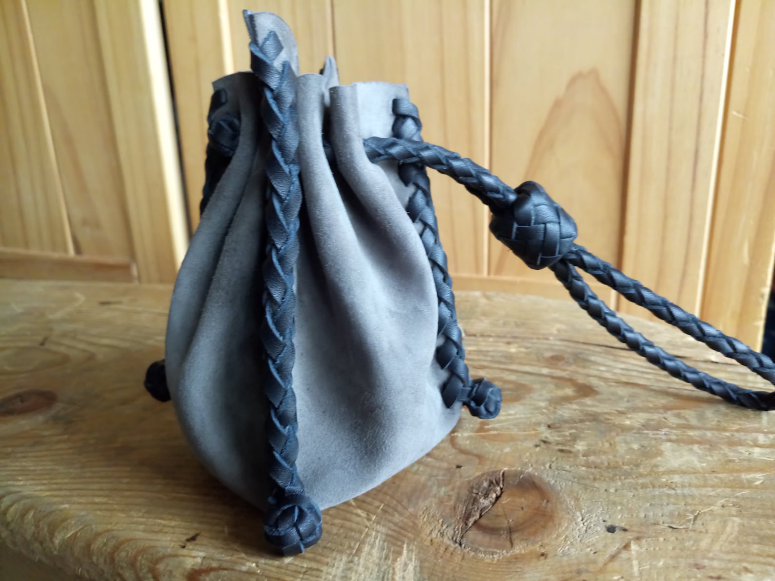 Handmade Leather Pouch & Coin Purse Handbraided Suede Pouch - Etsy UK