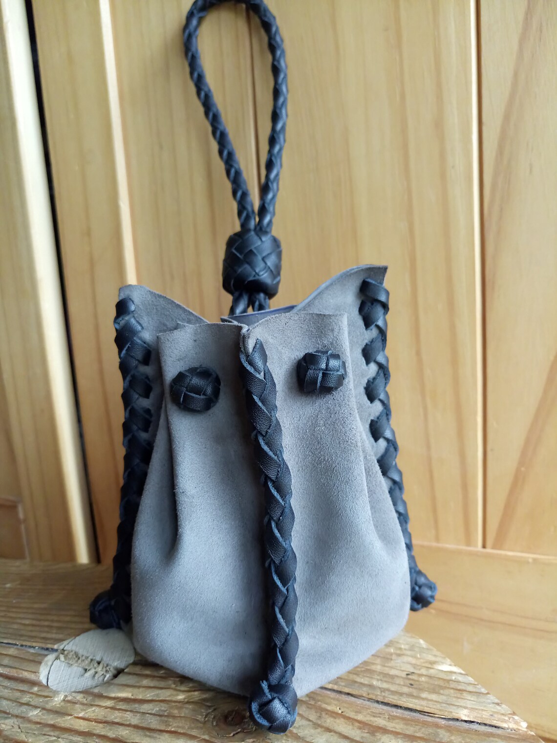 Handmade Leather Pouch & Coin Purse Handbraided Suede Pouch - Etsy UK