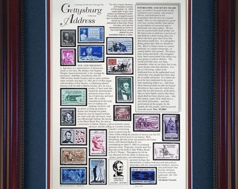 Gettysburg Address Framed - Etsy