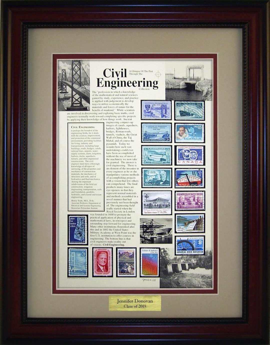 Civil Engineer Personalized Unique Framed Gift - Etsy