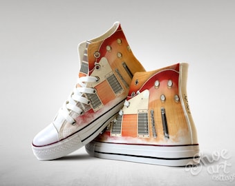 Electric Guitar With Amplifier Custom Made Shoes | Etsy