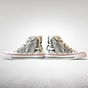 Koi Fish, Japanese Tattoo Art, Custom Made Shoes - Etsy