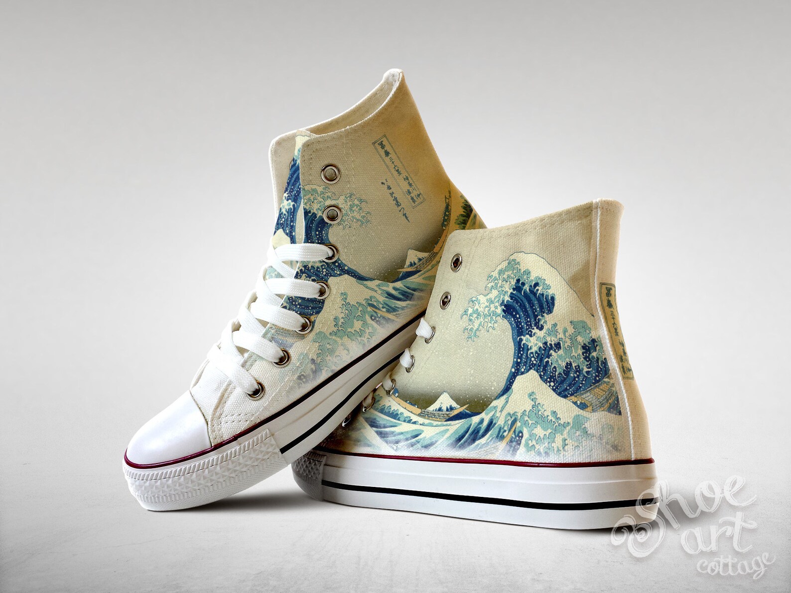 Great Wave off Kanagawa Painting Custom Made Shoes - Etsy