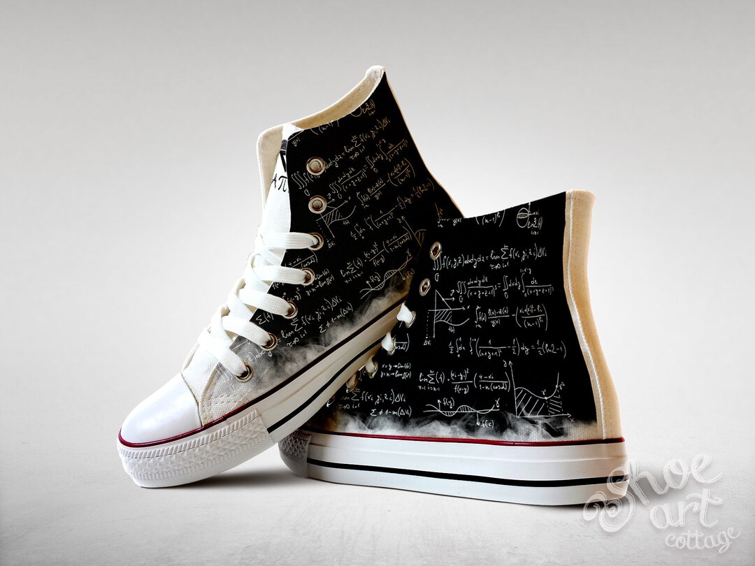 I Love Math, Calculus, Custom Made Shoes - Etsy