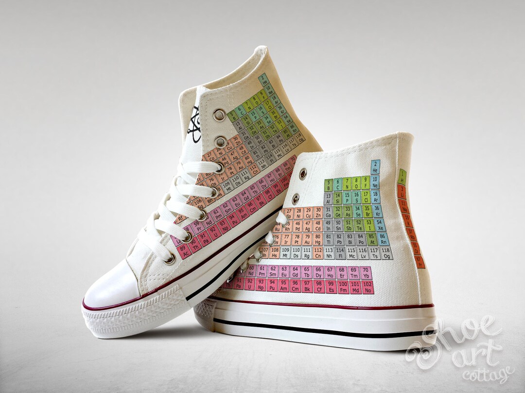 Periodic Table of Elements, Custom Made Shoes - Etsy