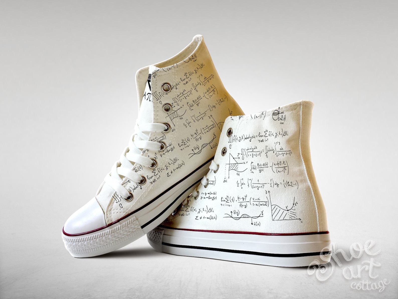I Love Math, Calculus, Custom Made Shoes - Etsy