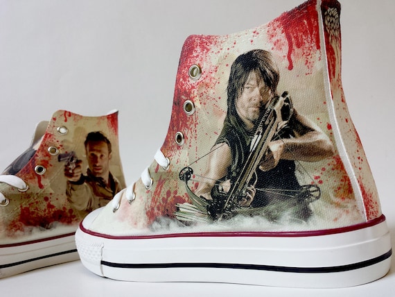 Zombie Hunter Custom Made Shoes | Etsy