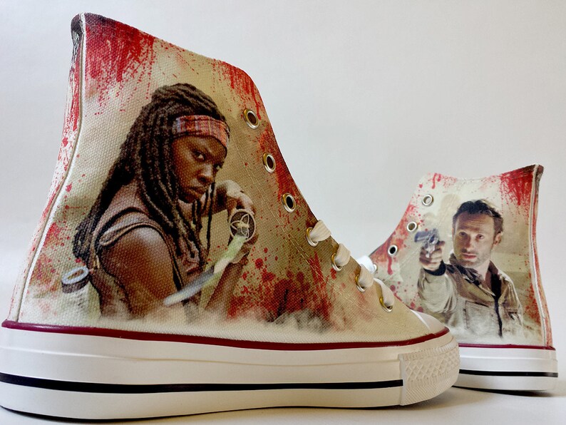 Zombie Hunter Custom Made Shoes | Etsy