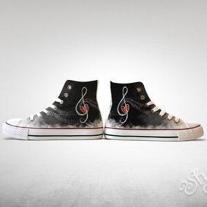I Love Music Treble Clef Music is My Life Custom Made Shoes - Etsy