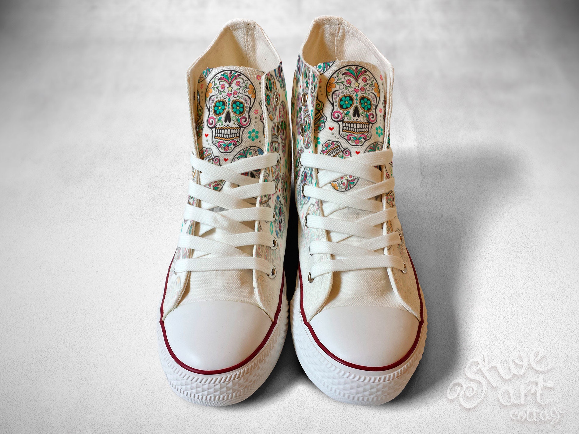 Sugar Skull Custom Made Shoes - Etsy