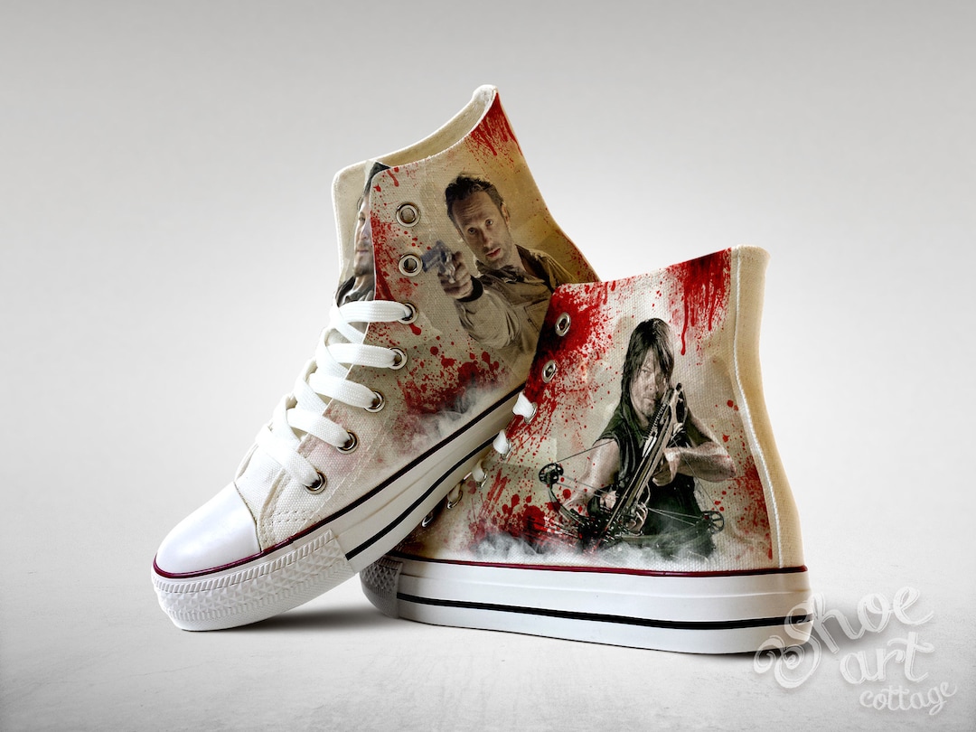 Zombie Hunter Custom Made Shoes - Etsy